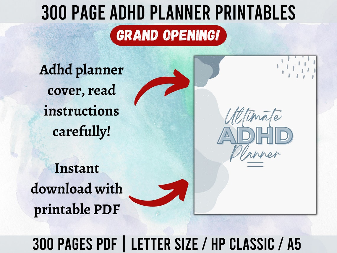 Ultimate ADHD Planner Adult ADHD Digital Planner ADHD - Etsy
