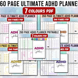 Ultimate ADHD Planner Bundles, Digital Planner Bundles Pdf, Daily ...