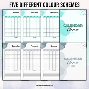 Undated Monthly Calendar Bundle, Remarkable 2 Planner and Templates ...