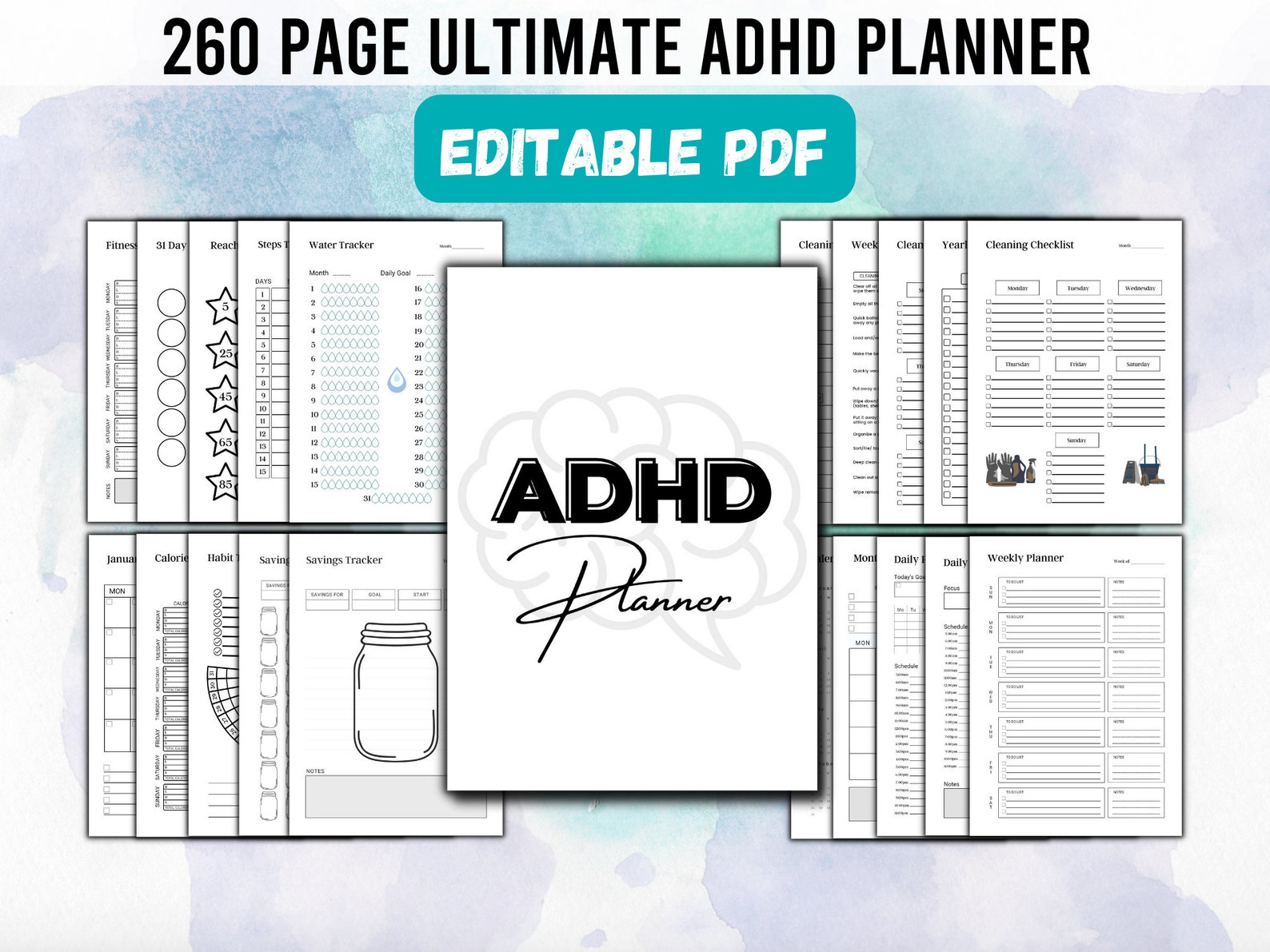 Ultimate ADHD Planner Bundles Digital Planner Bundles Pdf - Etsy