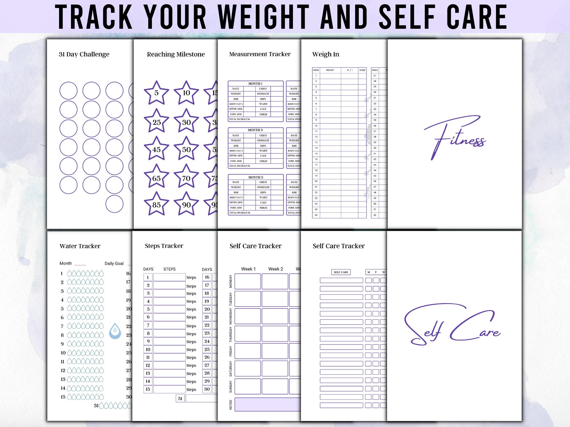 Purple ADHD Planner ADHD Planner Adult Adhd Digital Planner - Etsy