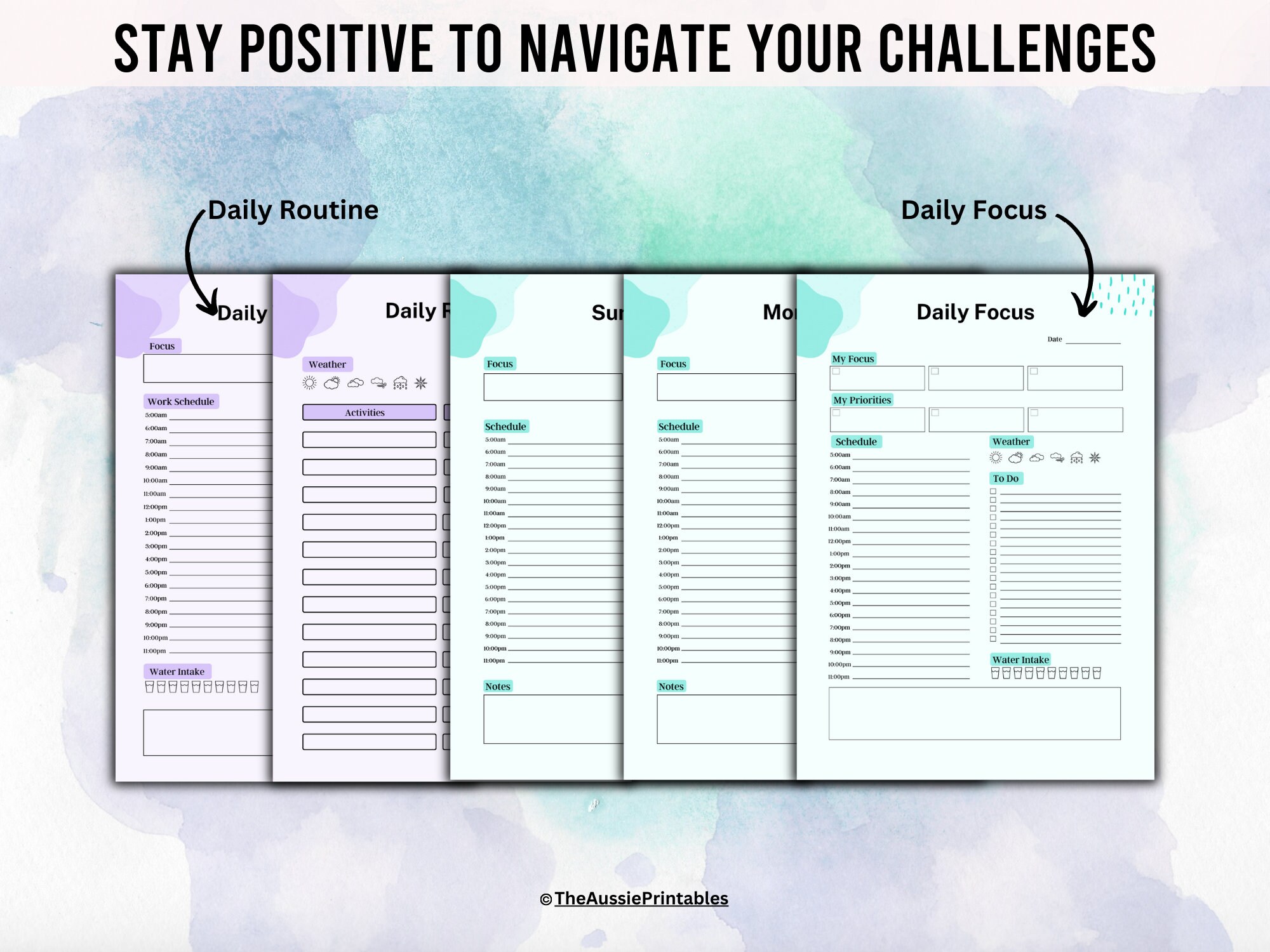 Daily Planner Printable Pdf, Remarkable 2 Planner, to Do List Template ...