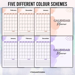 Undated Monthly Calendar Bundle, Remarkable 2 Planner and Templates ...
