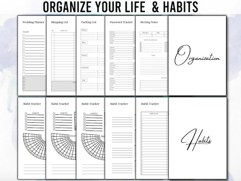 Editable ADHD Planner ADHD Planner Adult ADHD Daily Planner - Etsy