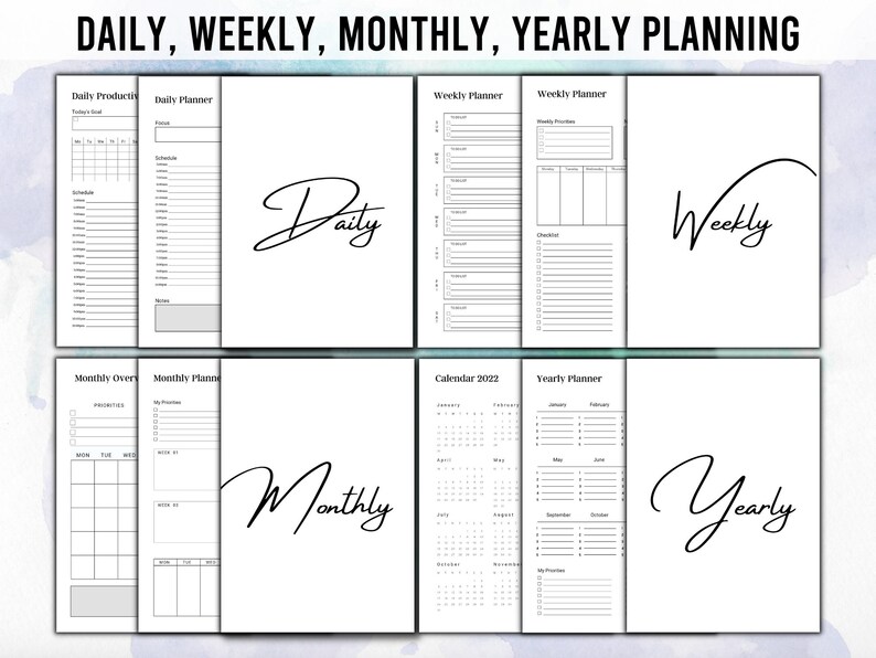 Editable ADHD Planner, ADHD Planner Adult, ADHD Daily Planner Printable ...