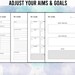 Editable Goal Planner Bundle, 2023 Goal Tracker Printable, Goal Setting ...