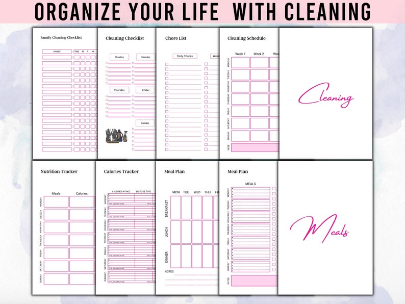 Pink ADHD Planner Adult, ADHD Planner Adult, Adhd Digital Planner, ADHD ...