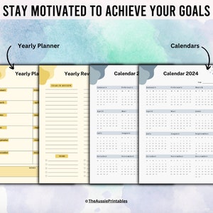 Yearly Planner Printable, Remarkable 2 Planner, Daily Schedule, Daily ...