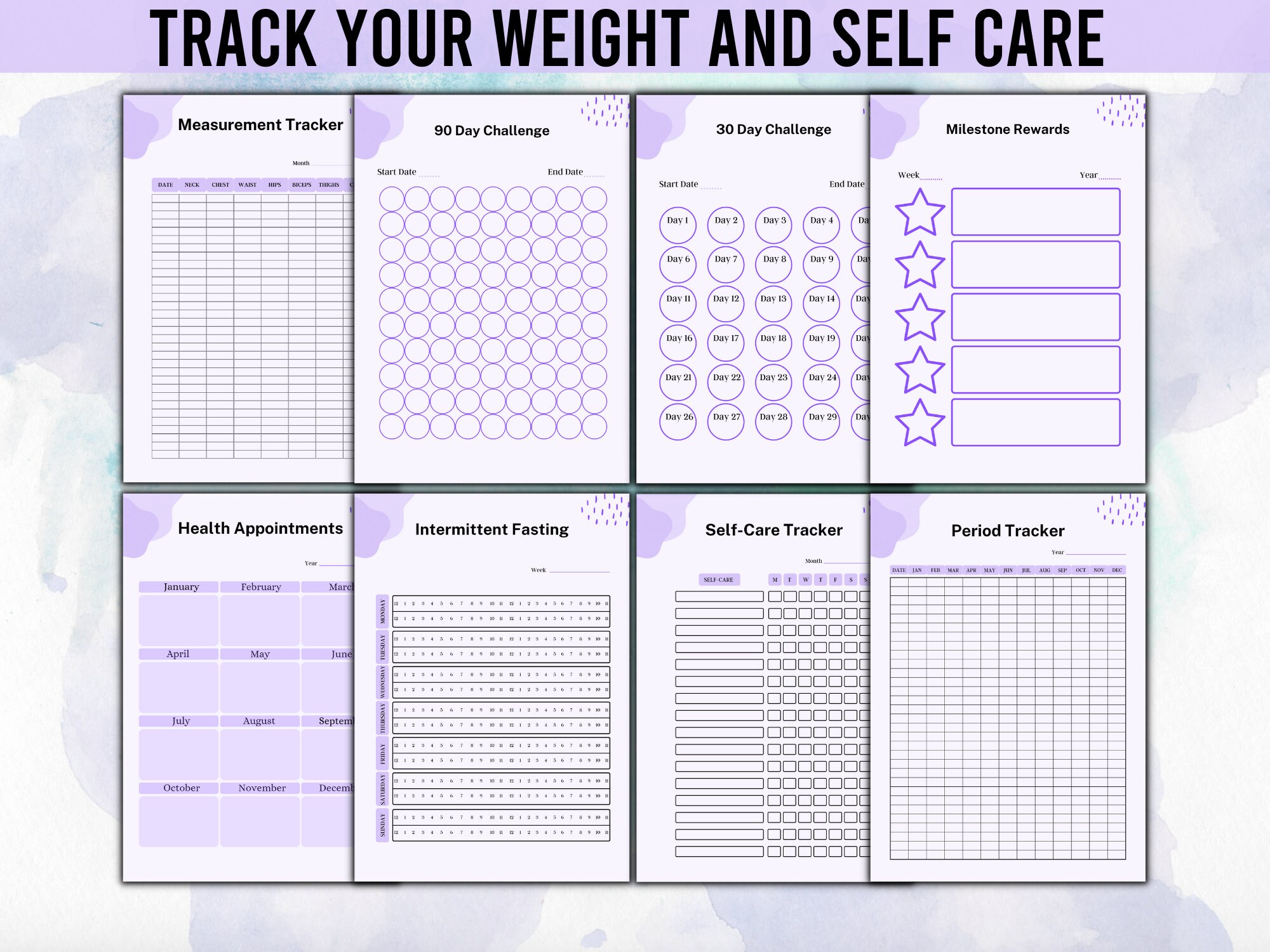 Weight Loss Journal Pdf, Weight Loss Tracker, Weight Loss Planner ...