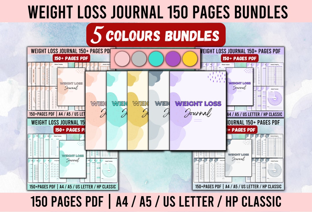 Weight Loss Journal Pdf Weight Loss Tracker Weight Loss - Etsy