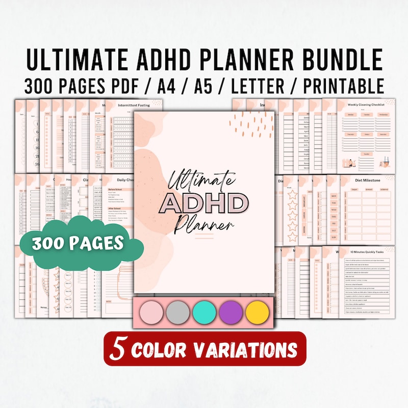 Adhd Planner Adult - Etsy