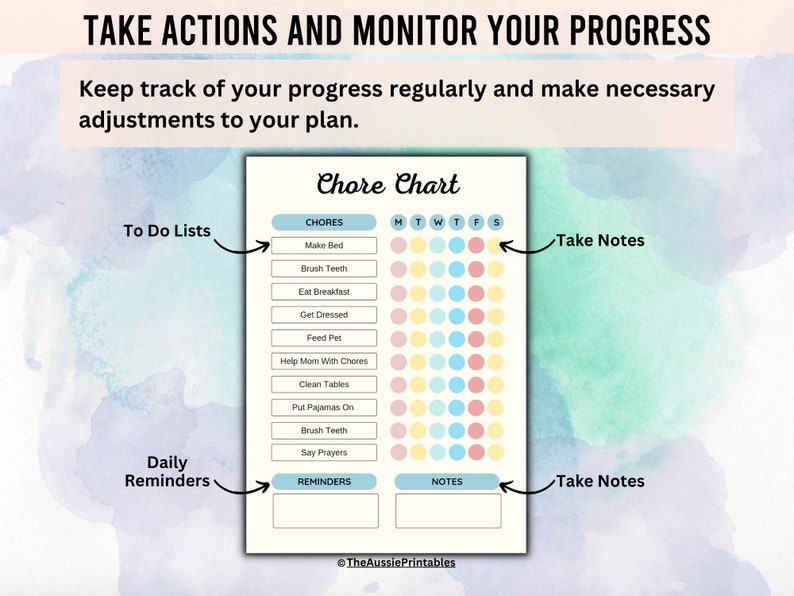 Editable Adult Chore Chart, Family Chore Chart, Weekly Chore Chart for ...