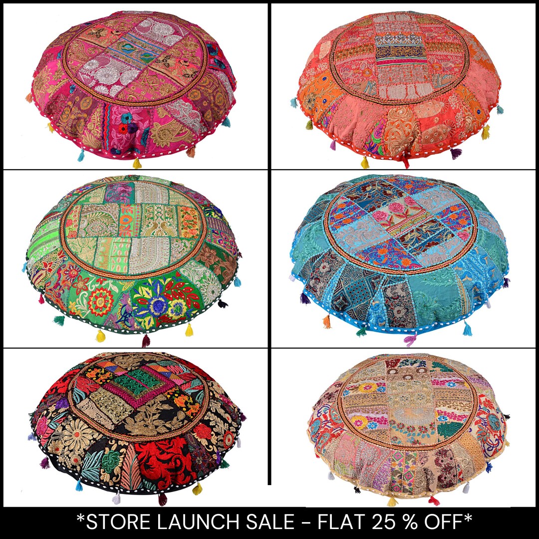 Round Cushion Cover,round Floor Cushion,round Pillow Cover,large Round ...