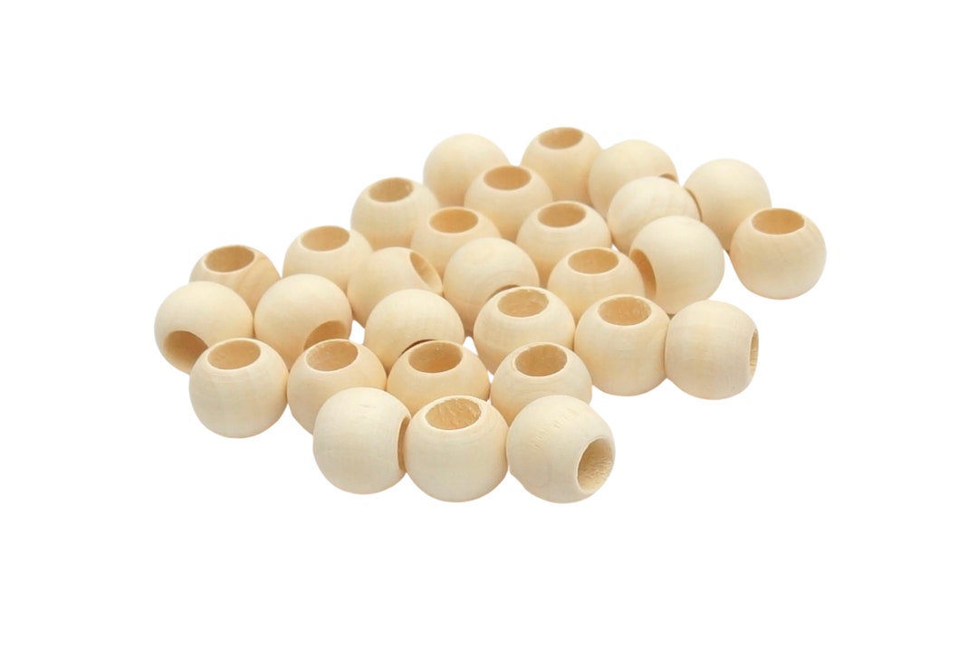 Natural Wood Beads 2 Sizes Available Wooden Beads for Macramé and Other ...