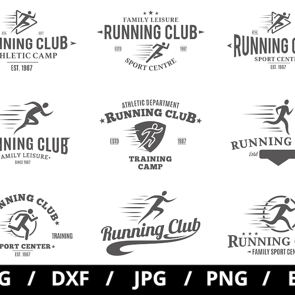 Running Svg - Etsy