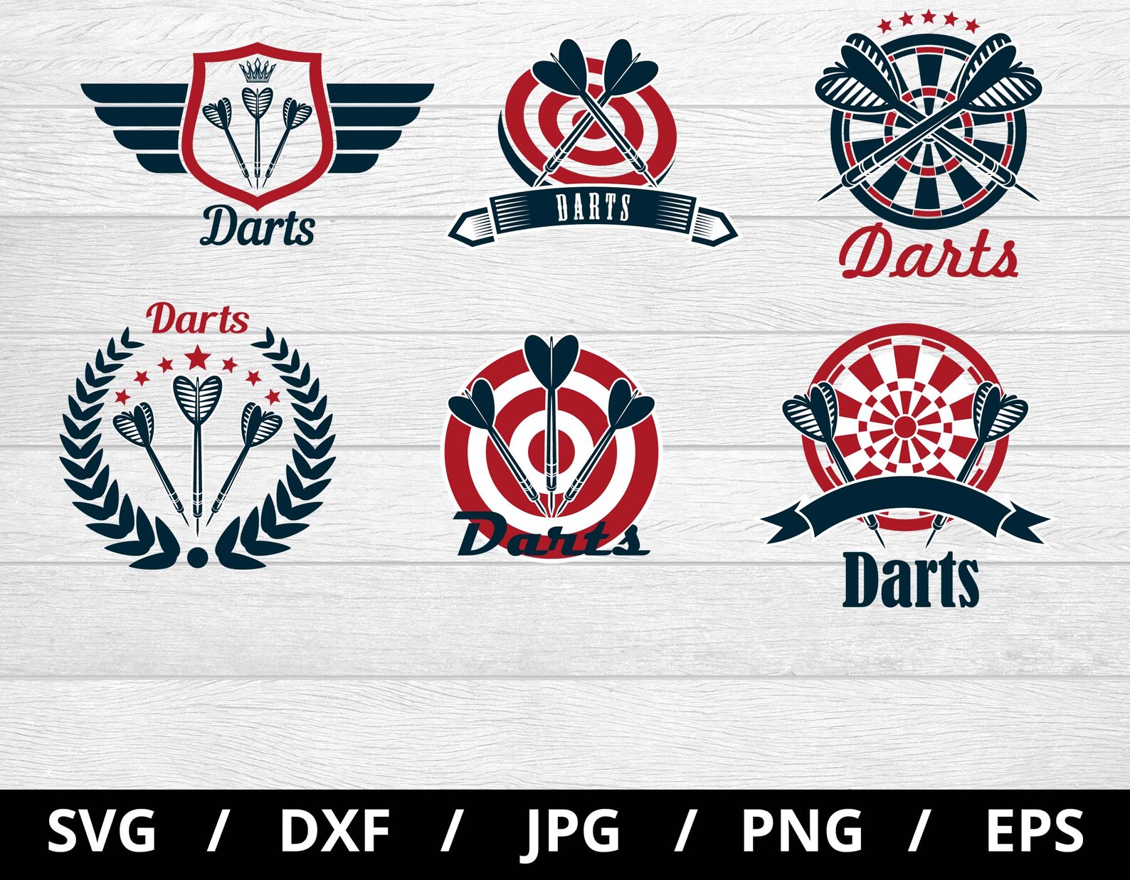 Darts Logo SVG, Team Club Championship Emblems (digital Download) - Etsy