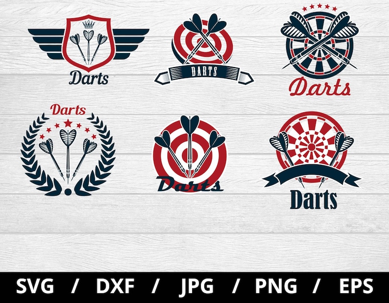Darts Logo SVG, Team Club Championship Emblems (digital Download) - Etsy