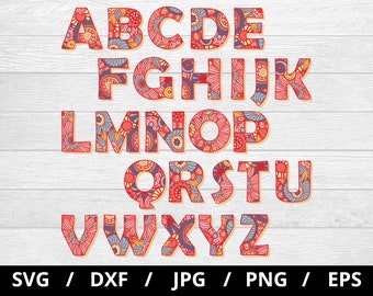 Paisley Font Svg - Etsy