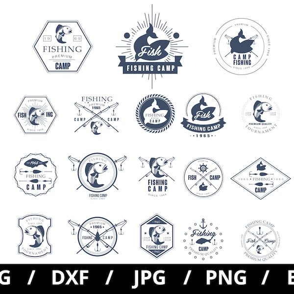 Fishing Camp Logo Svg - Etsy