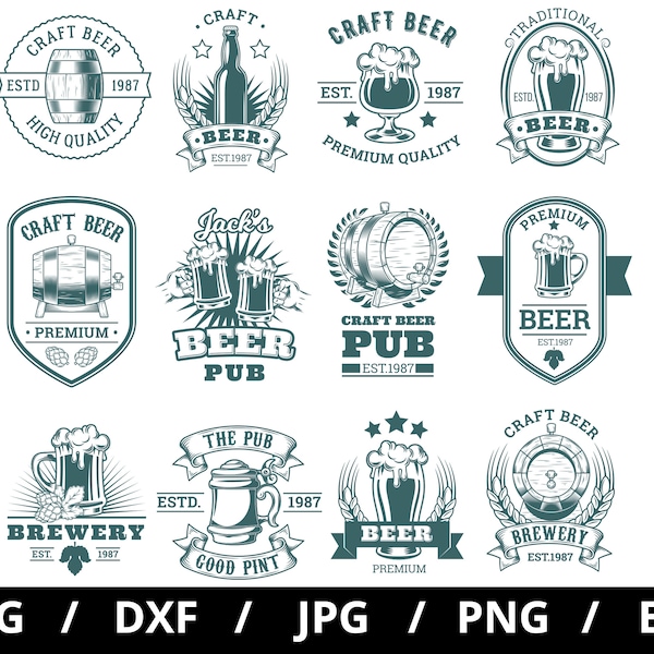 Beer Logo Svg - Etsy