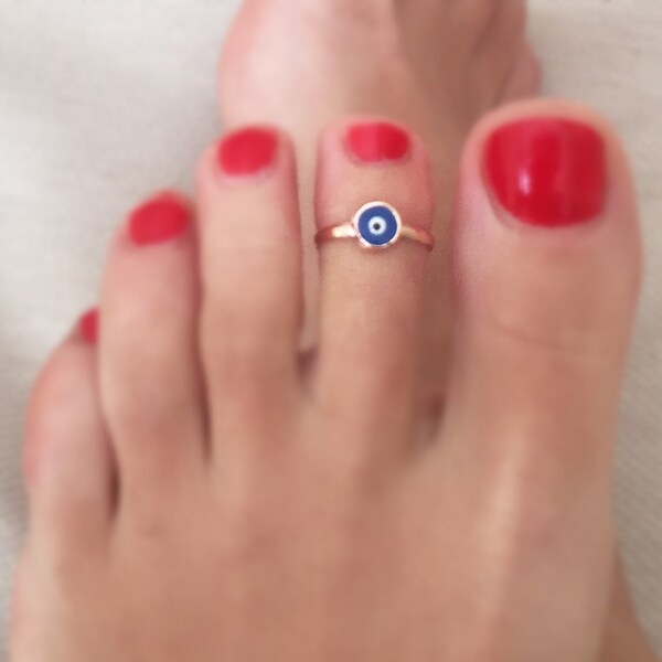 Blue Toe Ring - Etsy
