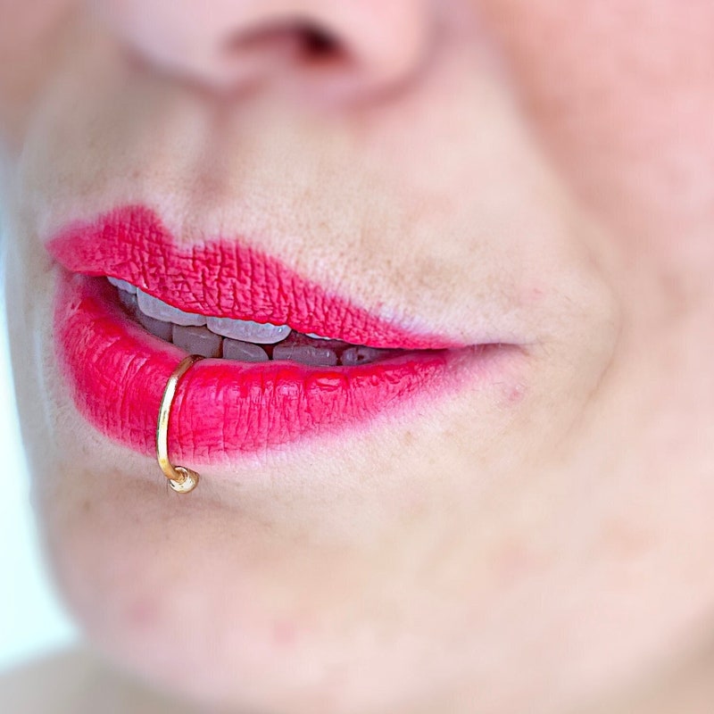 Fake Lip Ring - Etsy