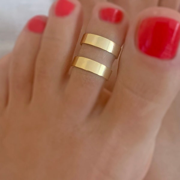 Double Toe Rings - Etsy