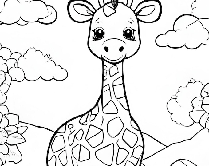 11-page African Animals Coloring Book for Kids | Fun Wildlife ...