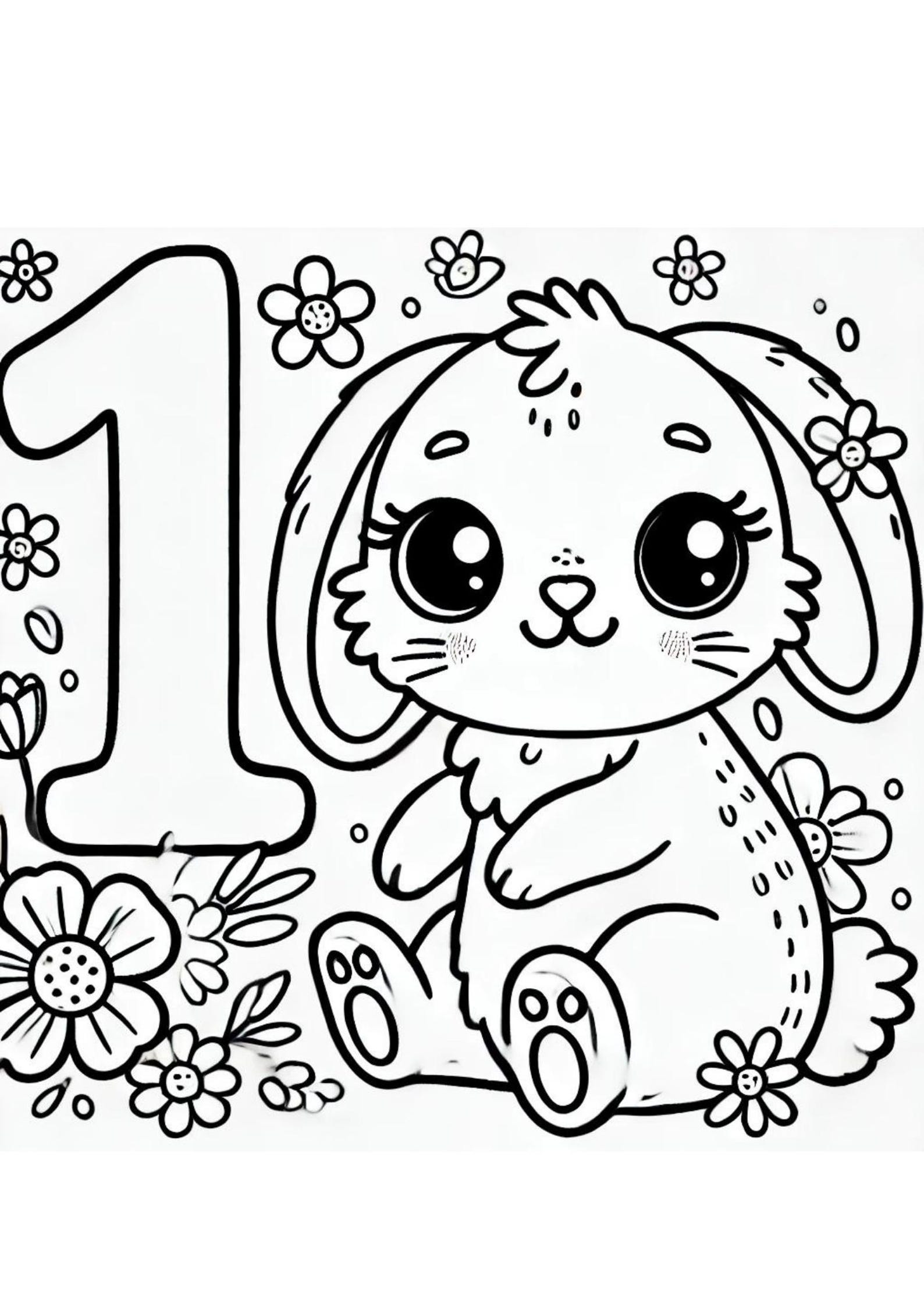 Printable Number Coloring Pages for Kids | Fun Learning Activity | 1 to ...