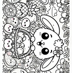 8-page Cute Rabbit Coloring Book for Kids | Fun and Adorable ...