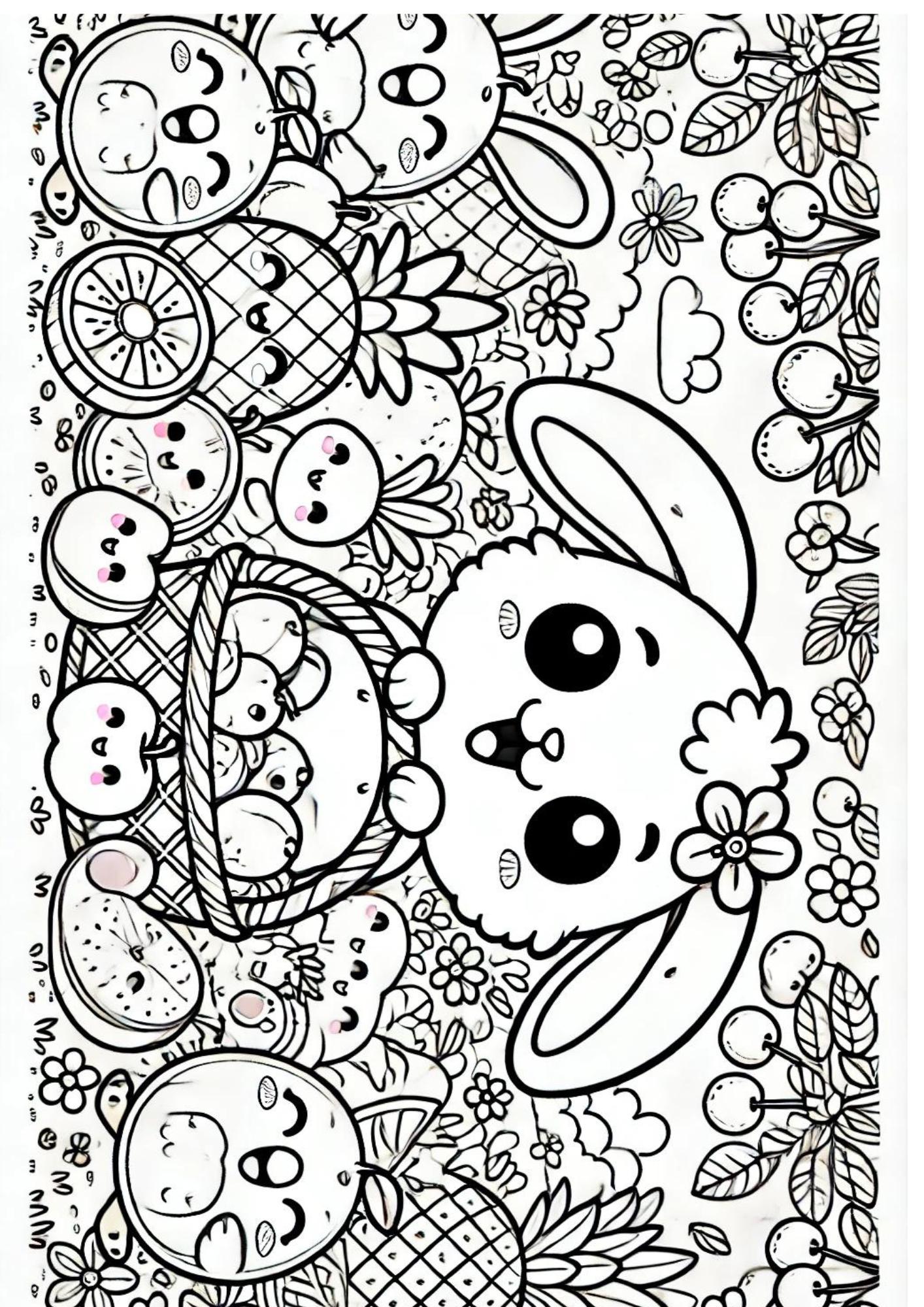 8-page Cute Rabbit Coloring Book for Kids | Fun and Adorable ...