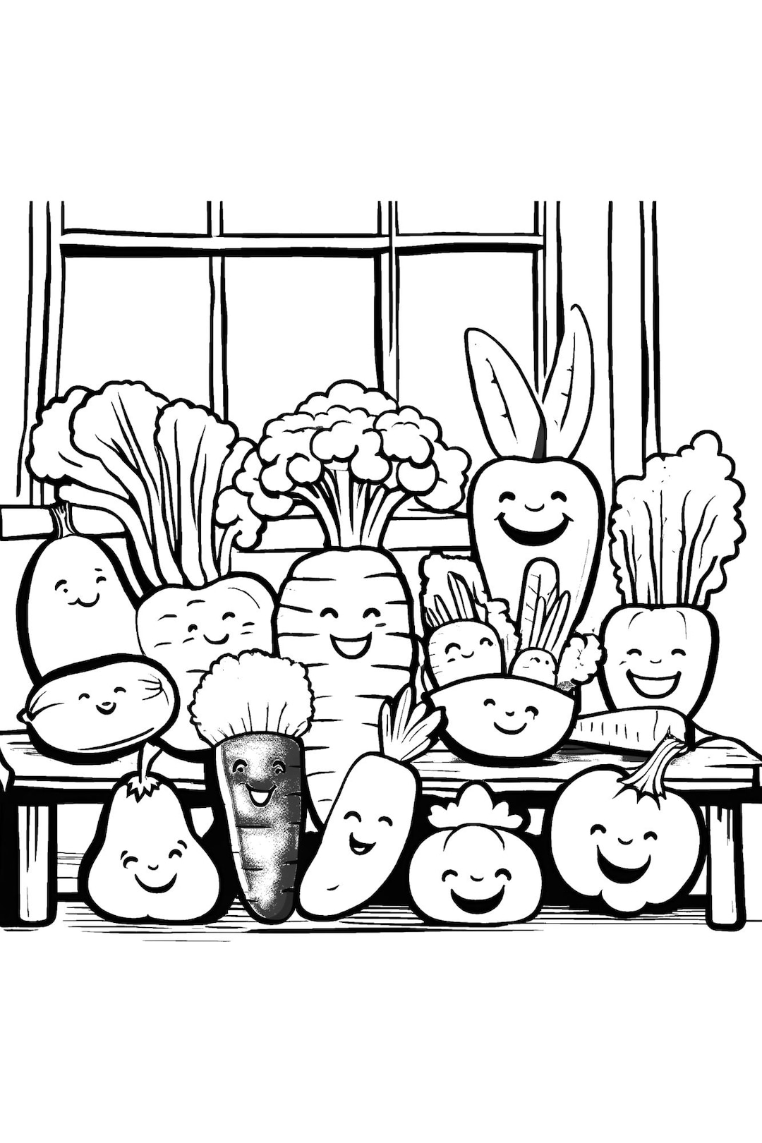 20 Pages of Fun With Carrots, Broccoli, Tomatoes, and More - Perfect ...