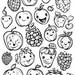 17 Pages of Fun!cute Fruit Coloring Book for Kids -banana, Strawberry ...