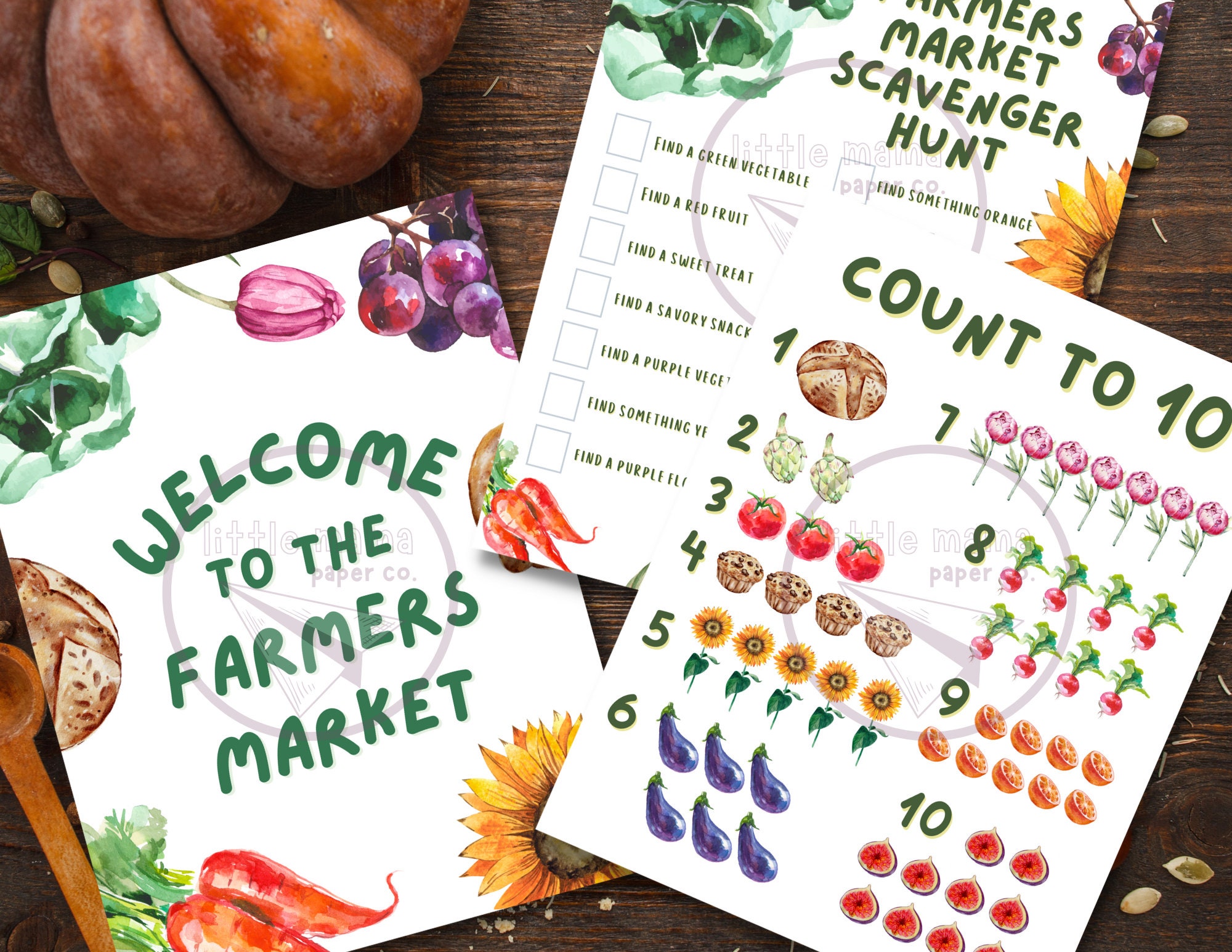 Pretend Play Farmers Market / Instant Download / Dramatic Play - Etsy