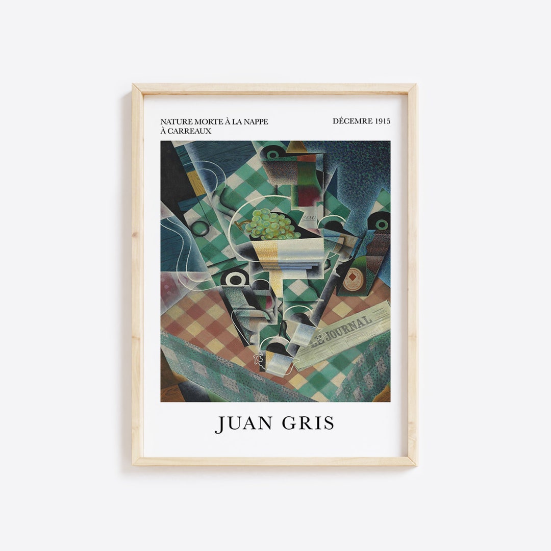 Juan Gris Print, Cubist Exhibition Poster, Galerie Lucie Weill ...