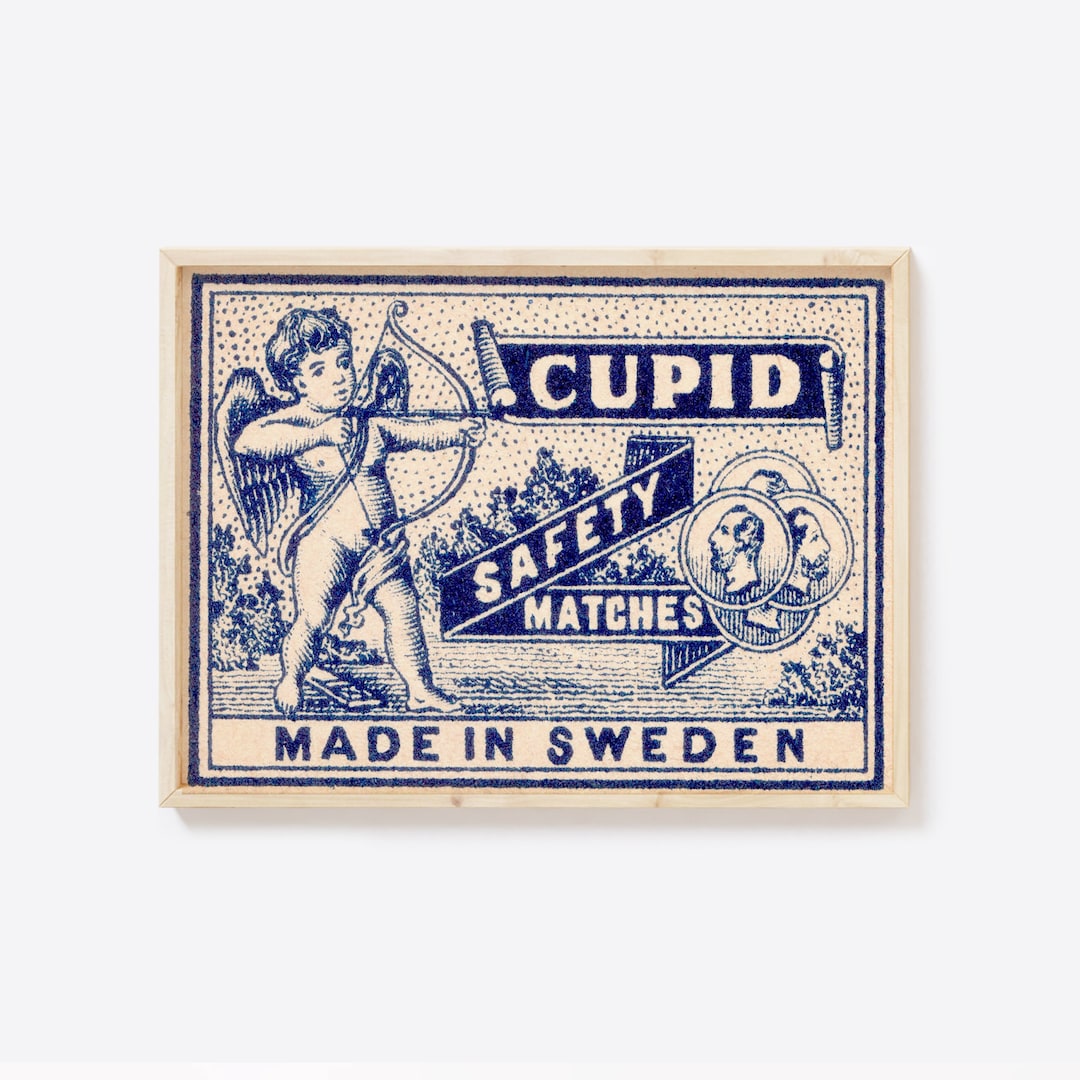 Vintage Matchbox Wall Art, Retro Home Decor, Digital Download, Matchbox ...