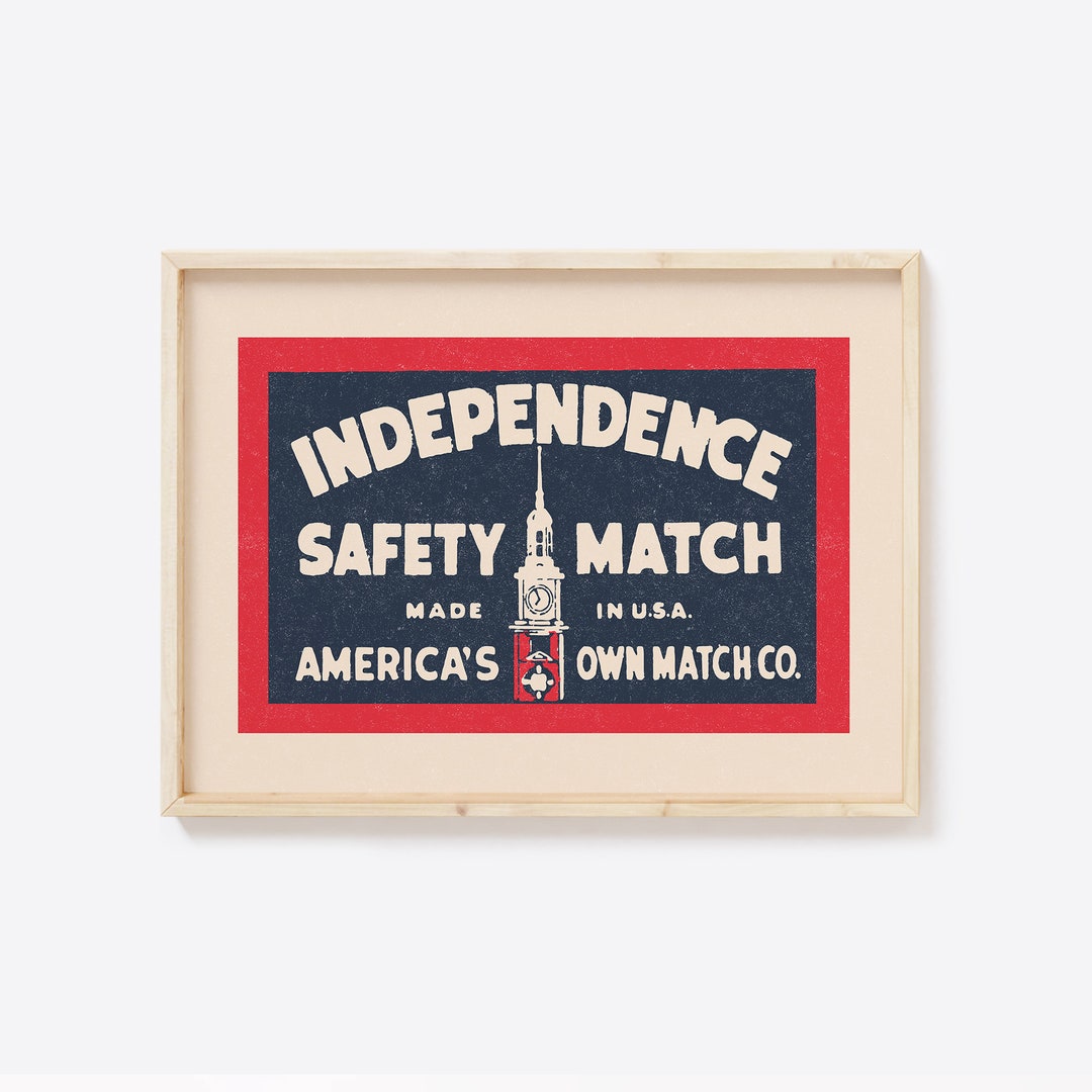 Retro Matchbox Label, Digital Download, Matchbox Poster, Retro Wall Art ...