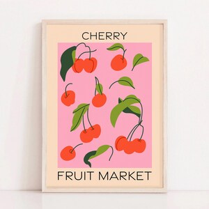 Fruit Market Print Set of 6, Fruit Poster, Botanical Gallery Wall Set ...