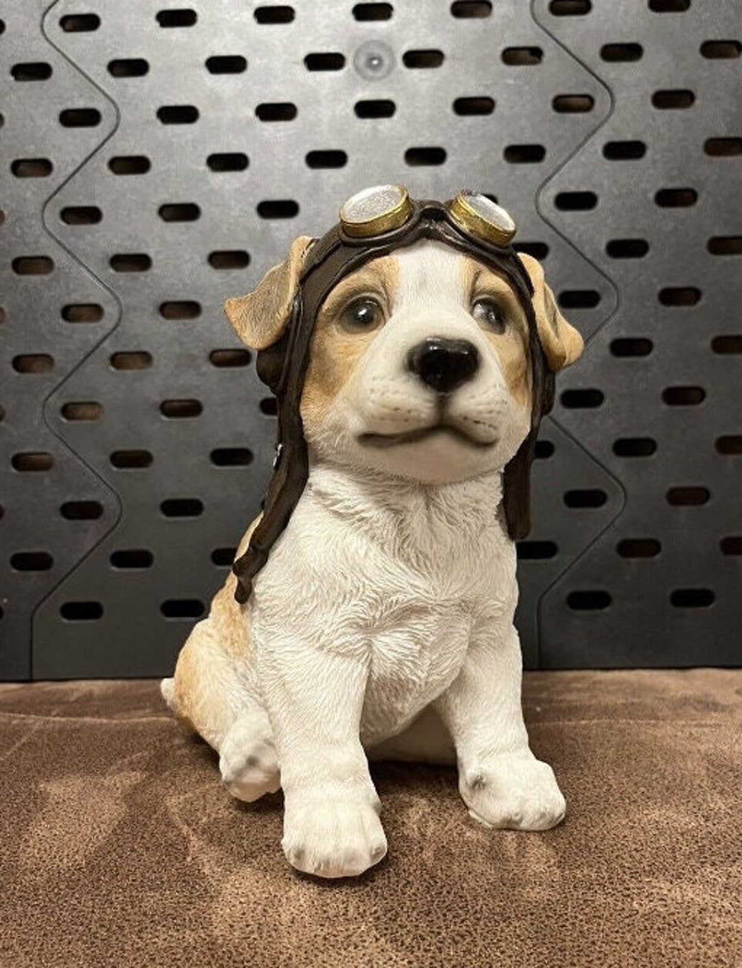Puppy Dog Jack Russell Airplane Pilot With Goggles Cute Resin ...