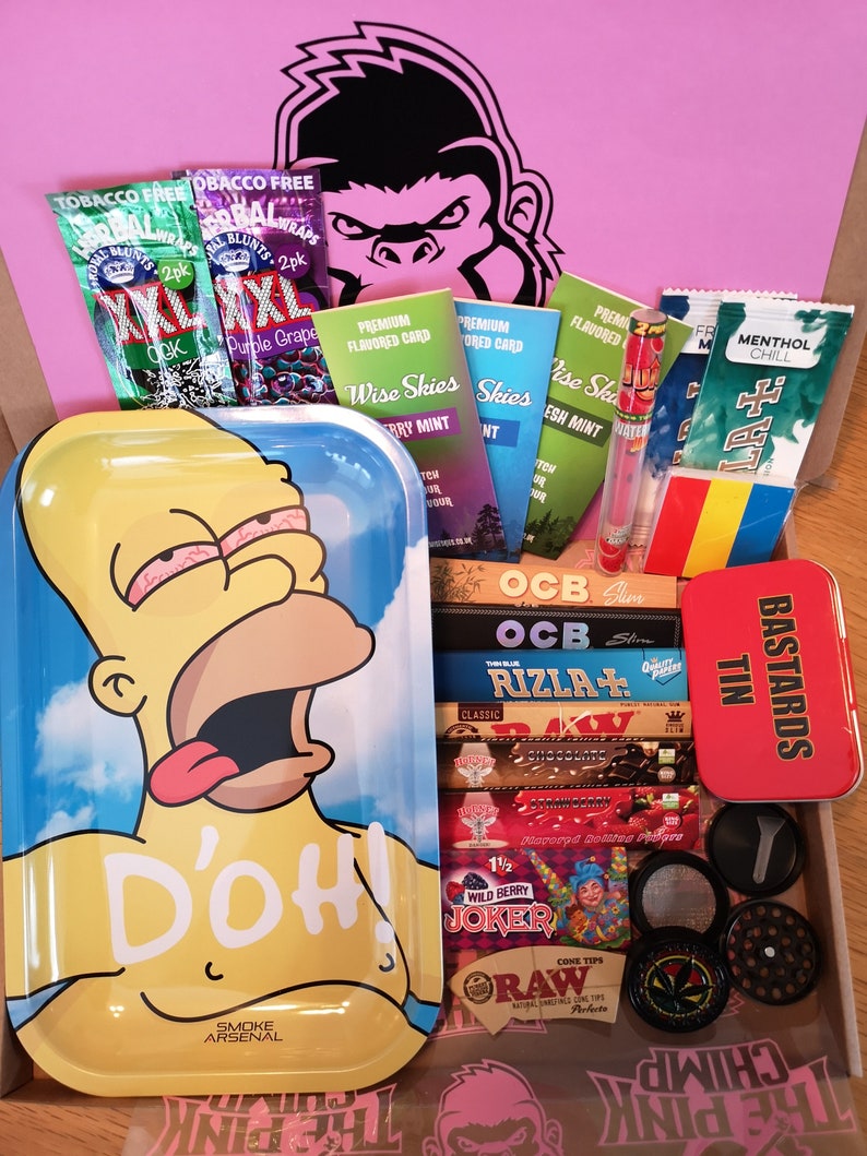 Stoner Care Package Tray Gift Set, Smoke Arsenal Rolling Tray Gift Set ...