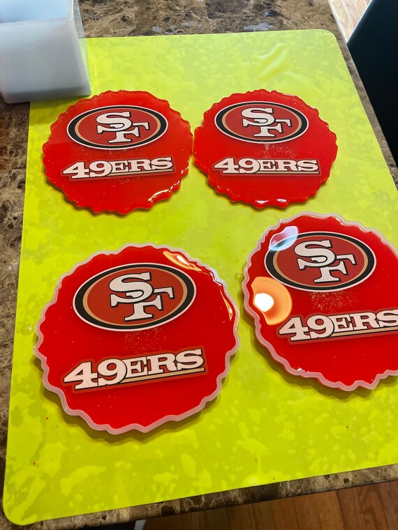 San Francisco 49ers Resin Coasters | Etsy