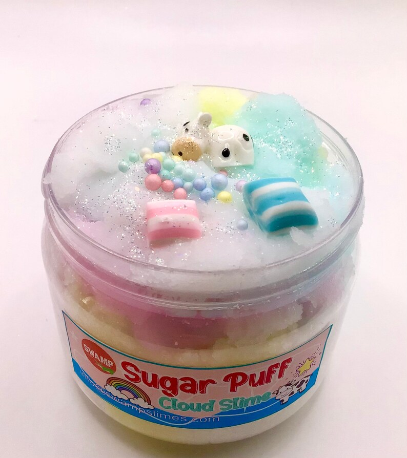 Cloud Slime Sugar Puff Cow Slime Rainbow Cloud Slime With - Etsy UK