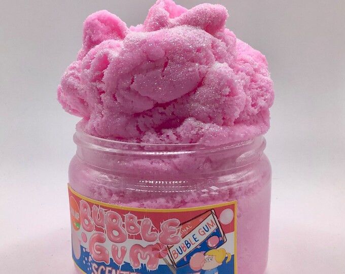 Bubble Gum Bazooka Slime - Pink Bubble Gum Slime With Irredescent ...