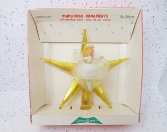 Yellow Star Tree Topper - Etsy