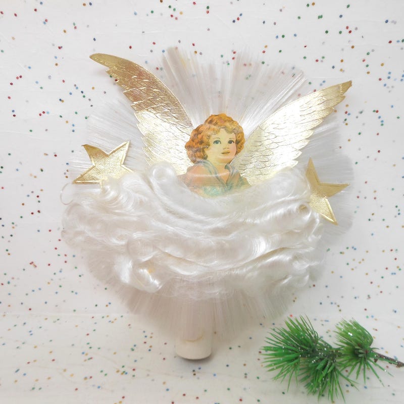 Angel Hair Christmas Tree Topper - Etsy