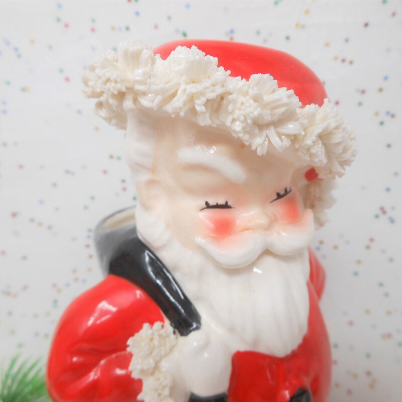 Ceramic Santa - Etsy