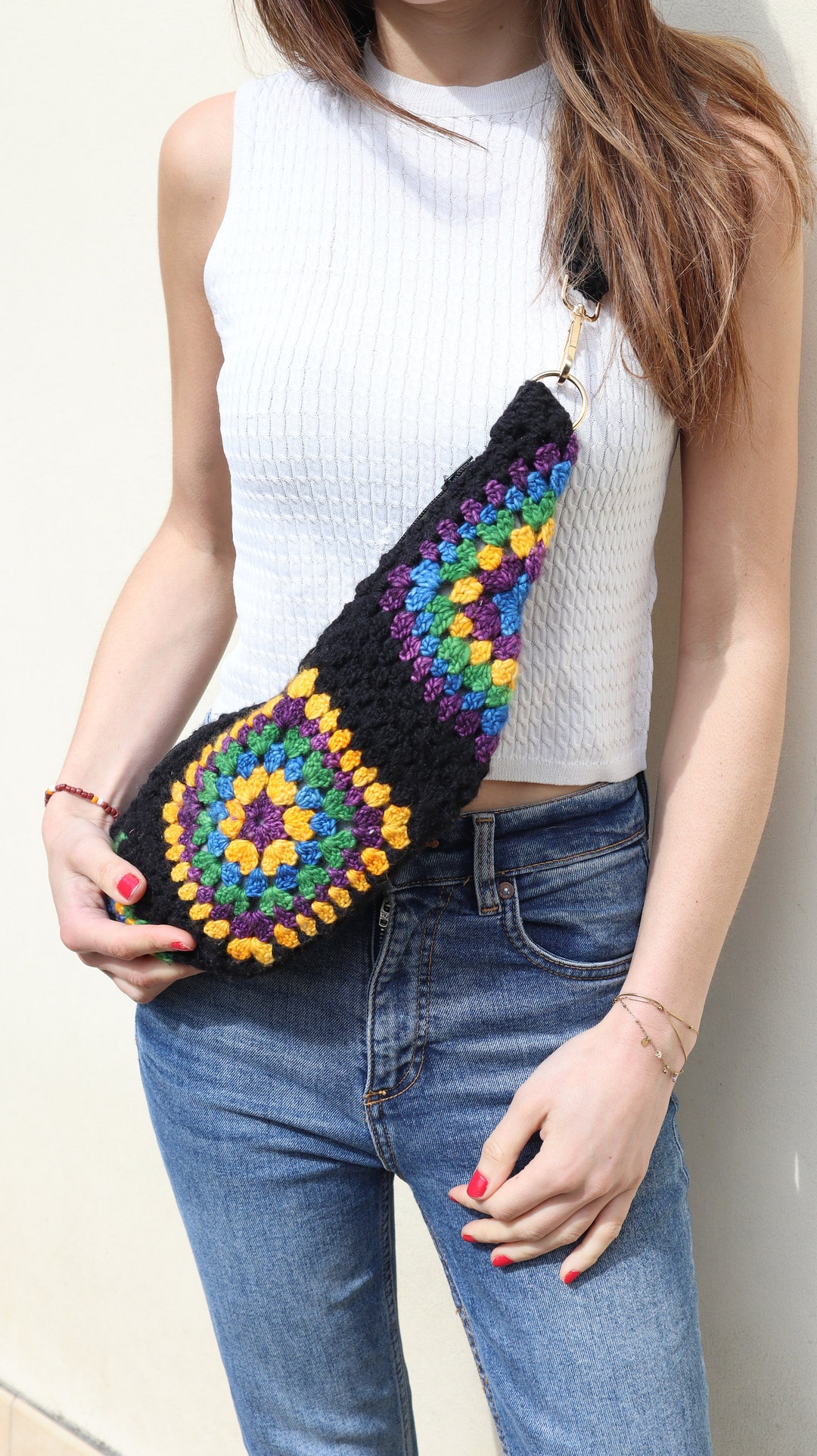 Granny Square Belt Bag - Etsy