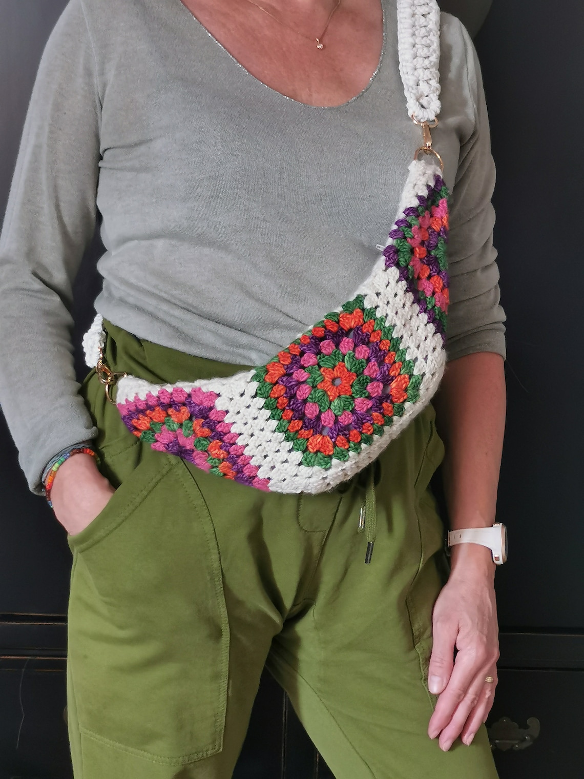 Granny Square Belt Bag - Etsy