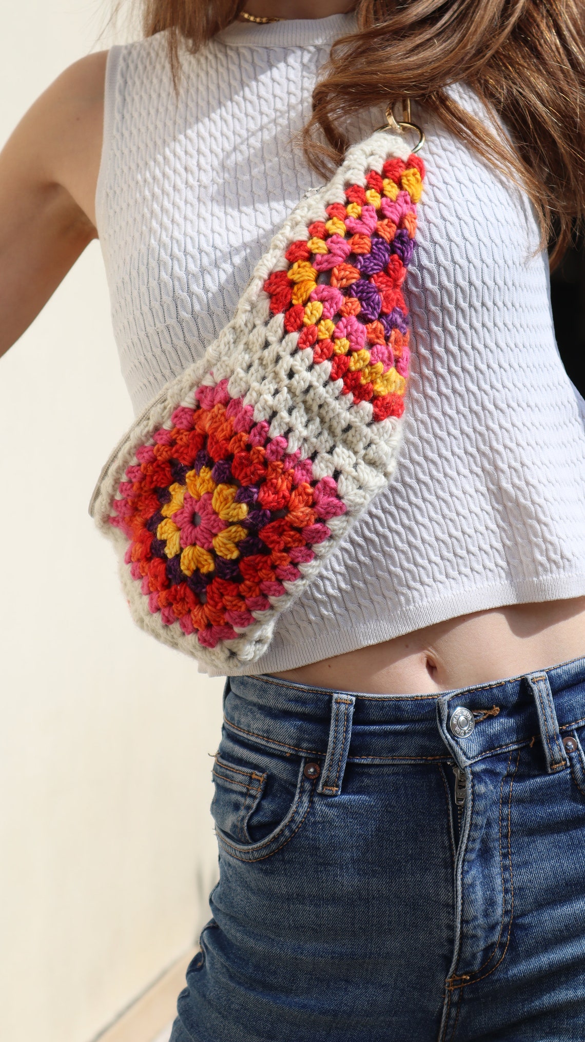 Granny Square Belt Bag - Etsy