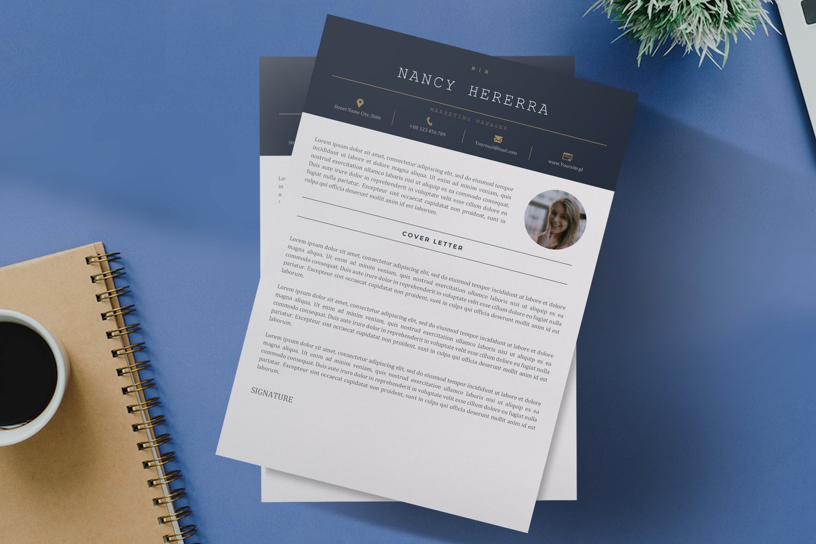 Teacher Resume Template & Cover Letter for Word, Google Docs and Pages ...